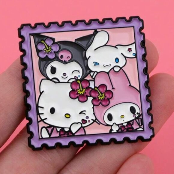 Sanrio | Jewelry | Hello Kitty Friends Postage Stamp Enamel Pin Brand ...